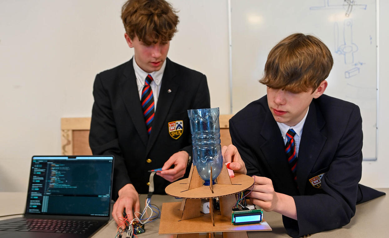 Grade 9 Students Showcase Arduino-Controlled Water Towers | SMUS